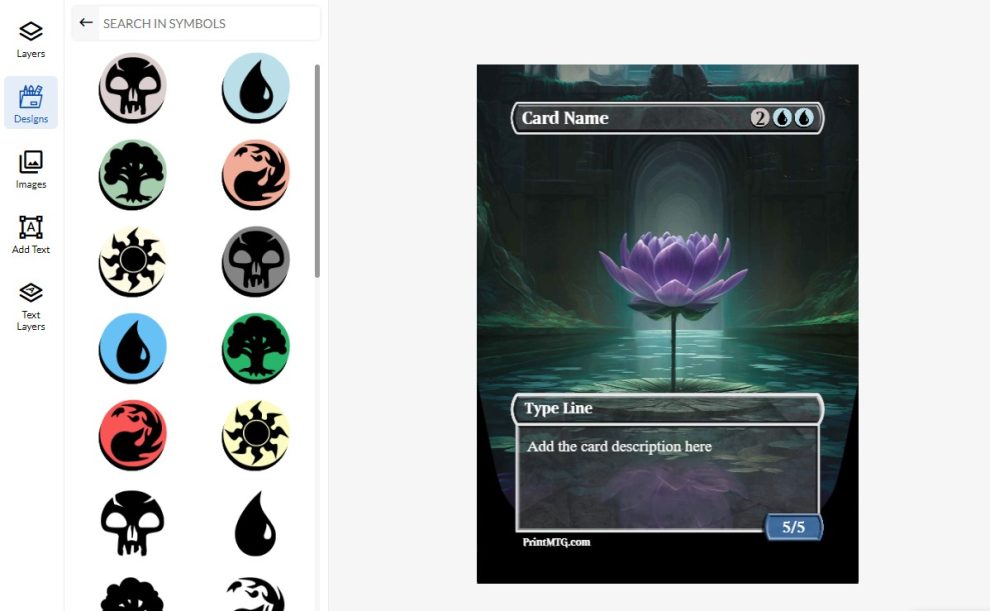 Upload Your Own Design | Design an MTG Card - Print MTG